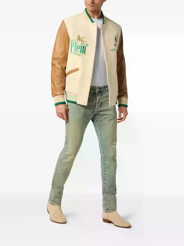 Philipp Plein Racing Club College Bomber Jacket