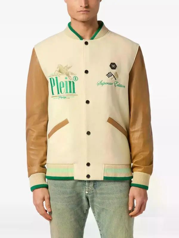 Philipp Plein Racing Club College Bomber Jacket