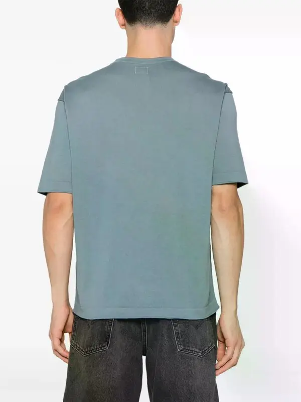 C.P. COMPANY Fine-knit T-shirt - Blue