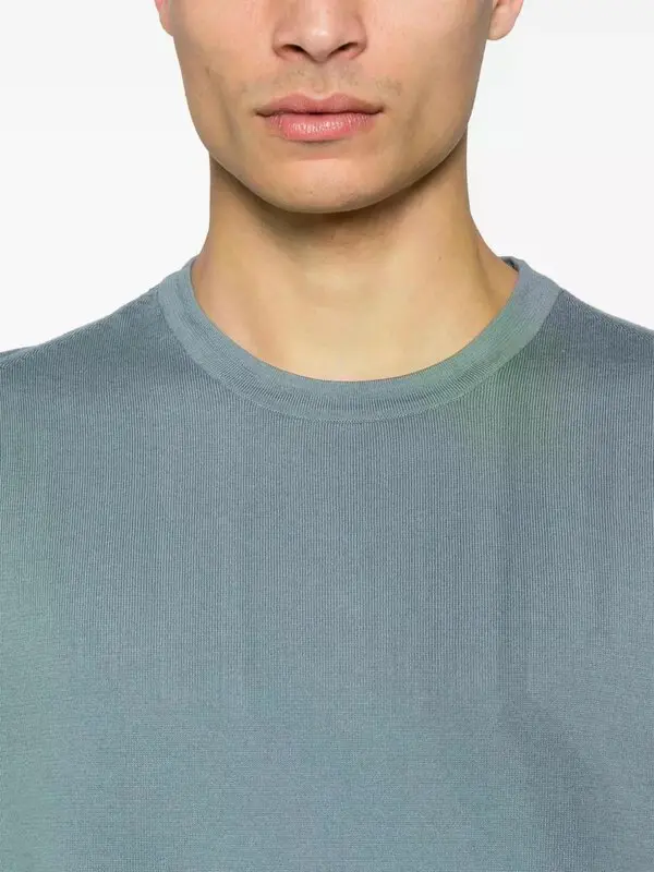 C.P. COMPANY Fine-knit T-shirt - Blue