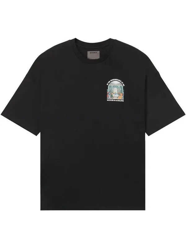 MUSIUM DIV. Cotton T-shirt - Black