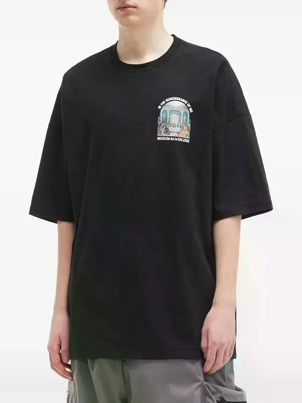 MUSIUM DIV. Cotton T-shirt - Black