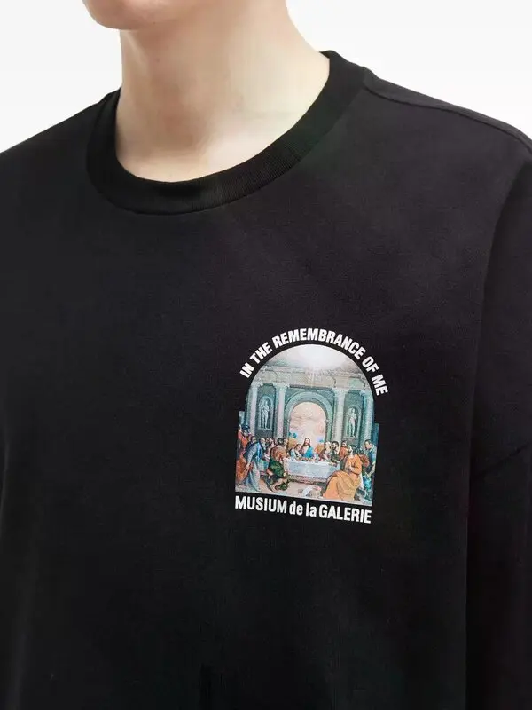 MUSIUM DIV. Cotton T-shirt - Black