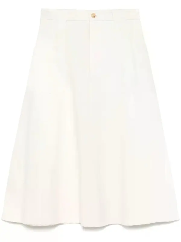 A.p.c. Laurie Midi Skirt - Neutrals