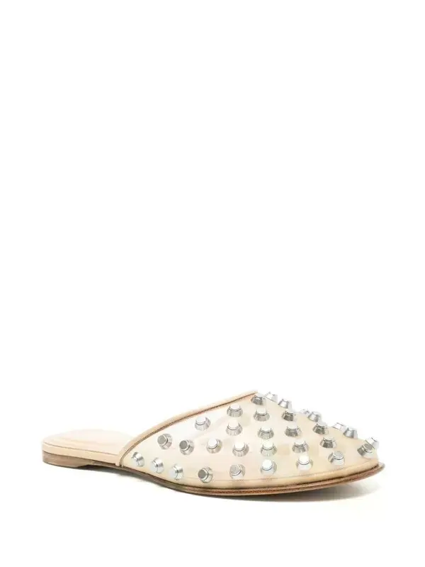 Alexander Wang Rhodes Studded Mules - Neutrals