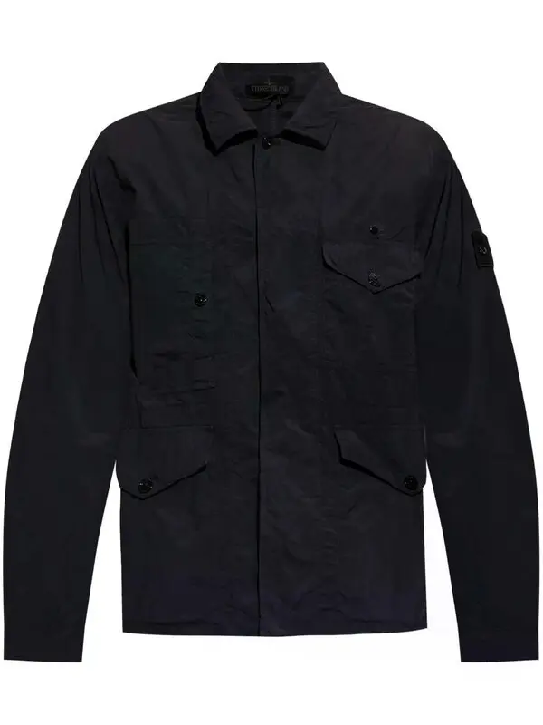 Stone Island Creased Multi-pocket Shirt Jacket