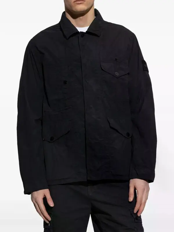 Stone Island Creased Multi-pocket Shirt Jacket