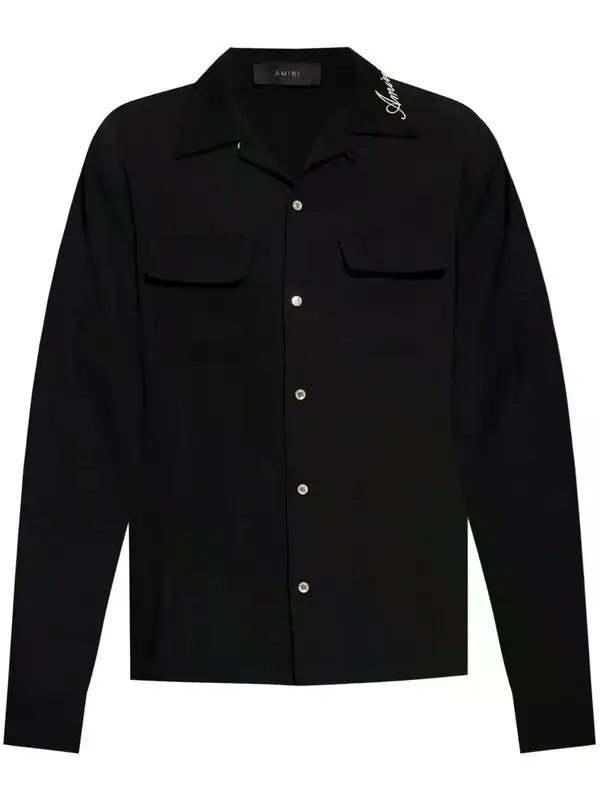 Amiri Logo-embroidered Collar Shirt
