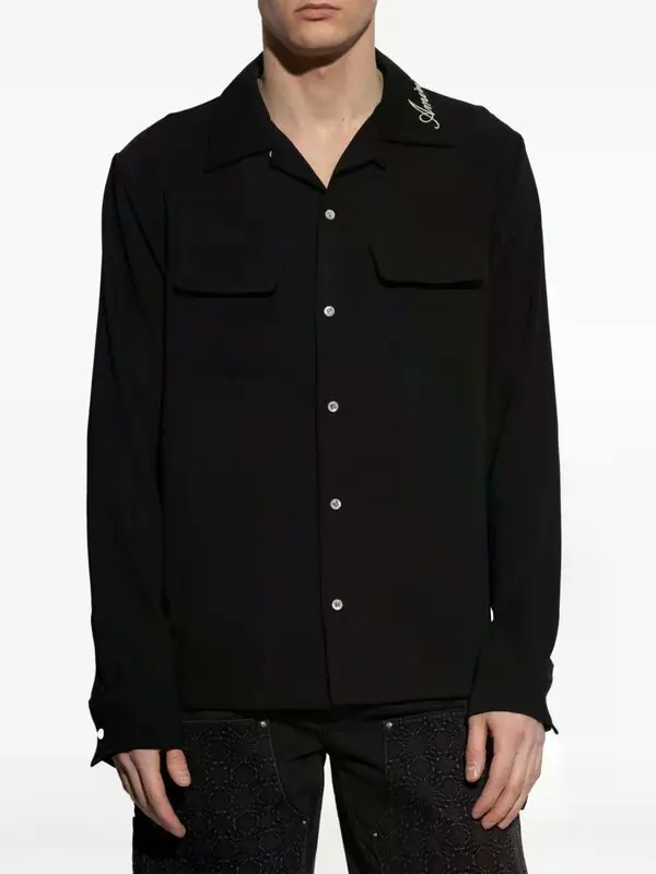Amiri Logo-embroidered Collar Shirt