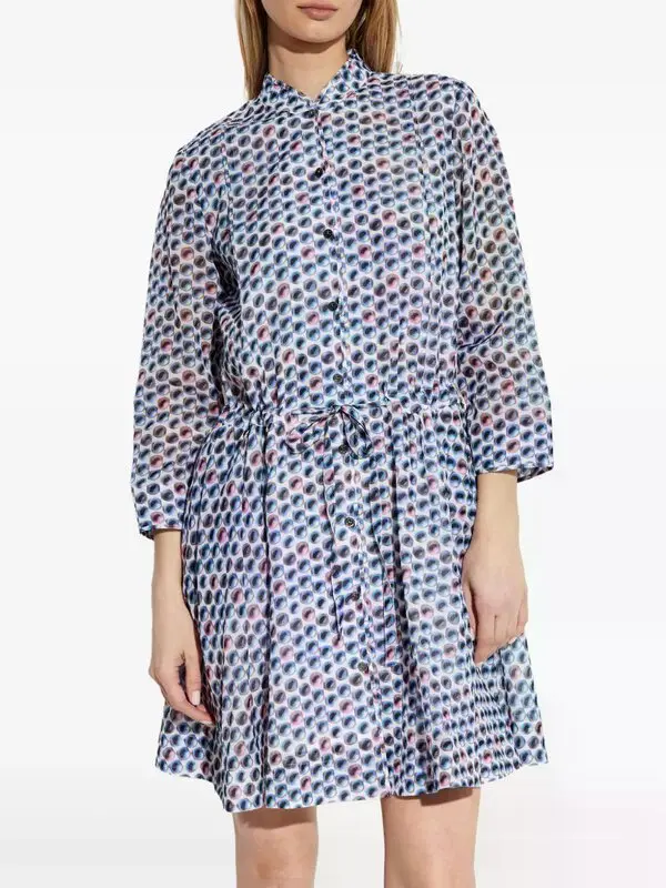 Tory Burch Printed Mini Dress - Blue