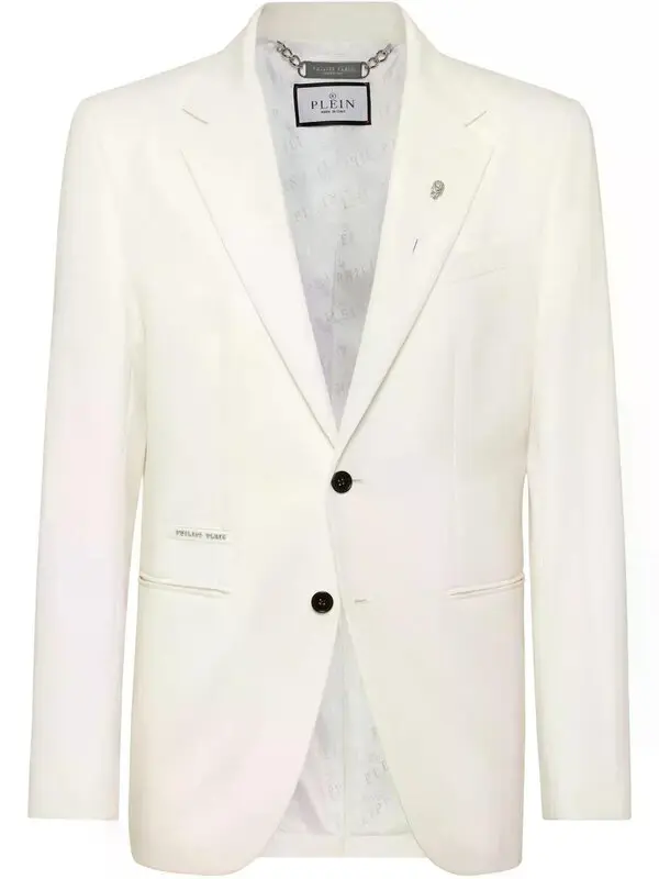 Philipp Plein Wool Blazer - White