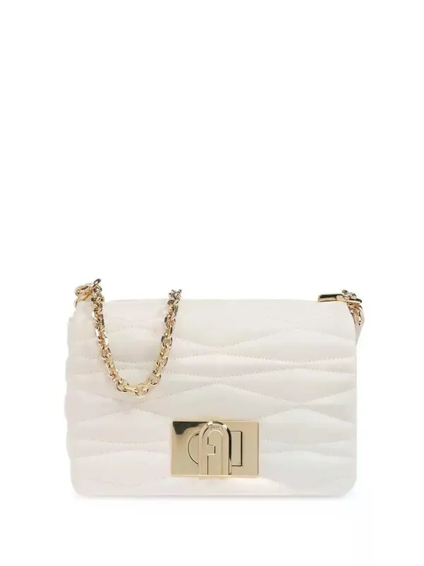 Furla Quilted Crossbody Bag - White