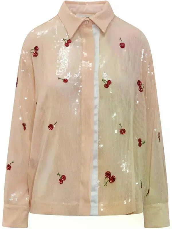 DES_PHEMMES Sequinned Shirt