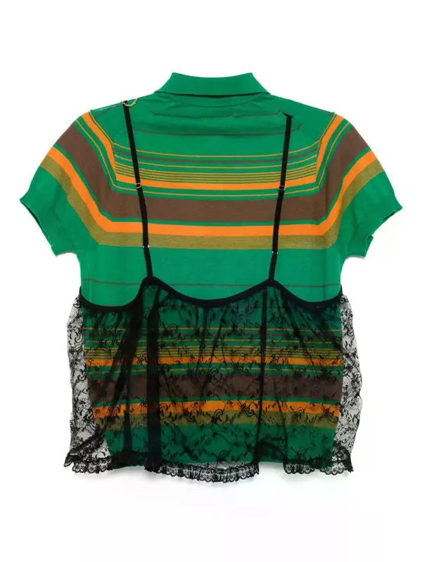 Kolor Strip Polo Tops