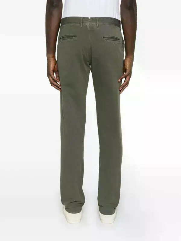 Incotex Twill Tapered Trousers - Green
