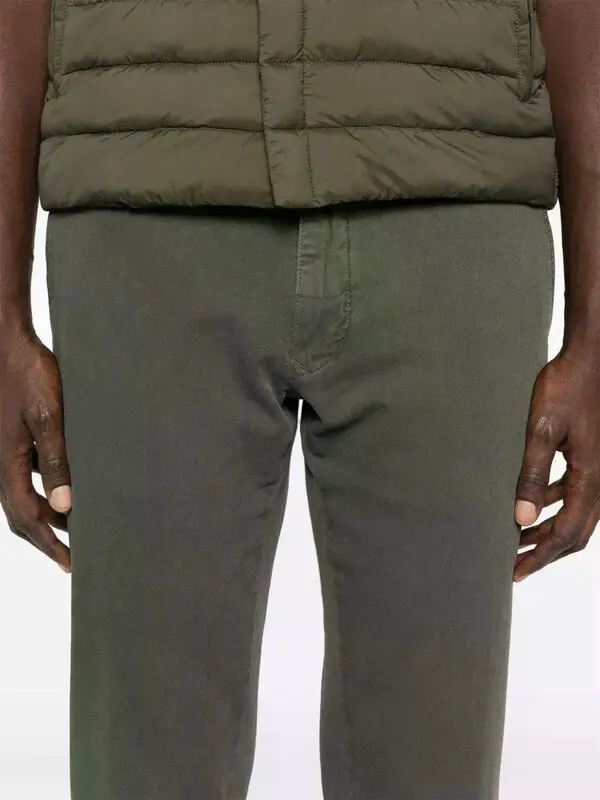 Incotex Twill Tapered Trousers - Green