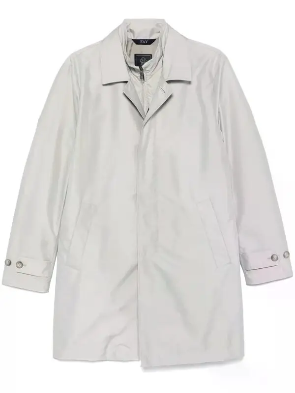 FAY Layered Coat - Grey