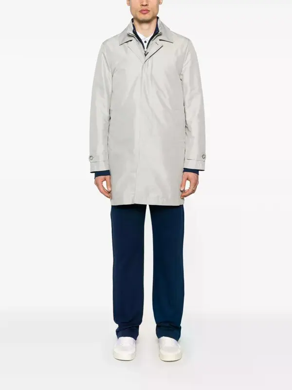 FAY Layered Coat - Grey