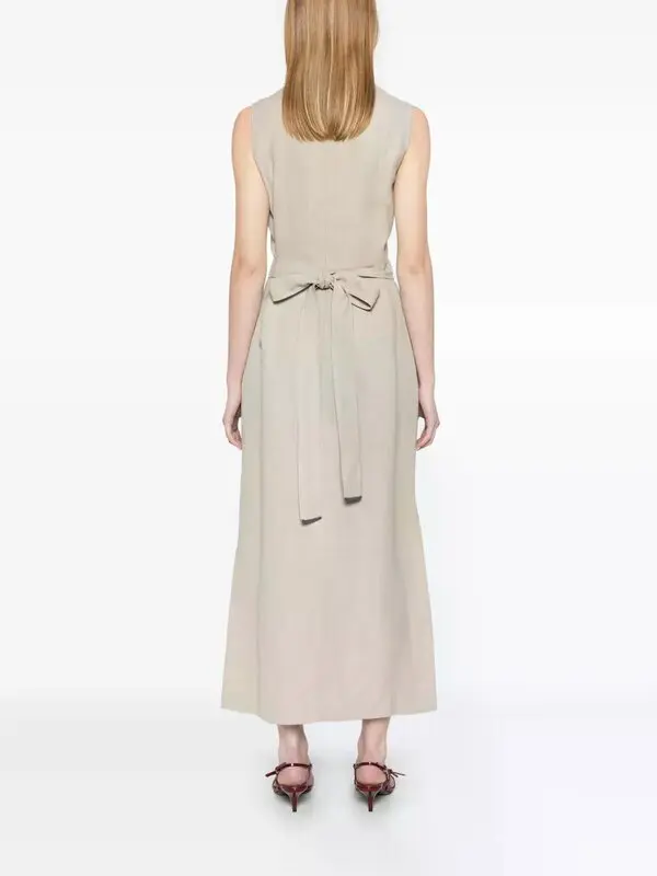Brunello Cucinelli Wrap-effect Midi Dress