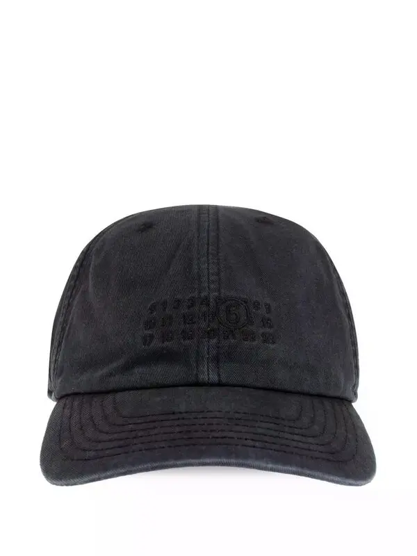 MAISON MARGIELA Signature Numbers Motif Cap - Black