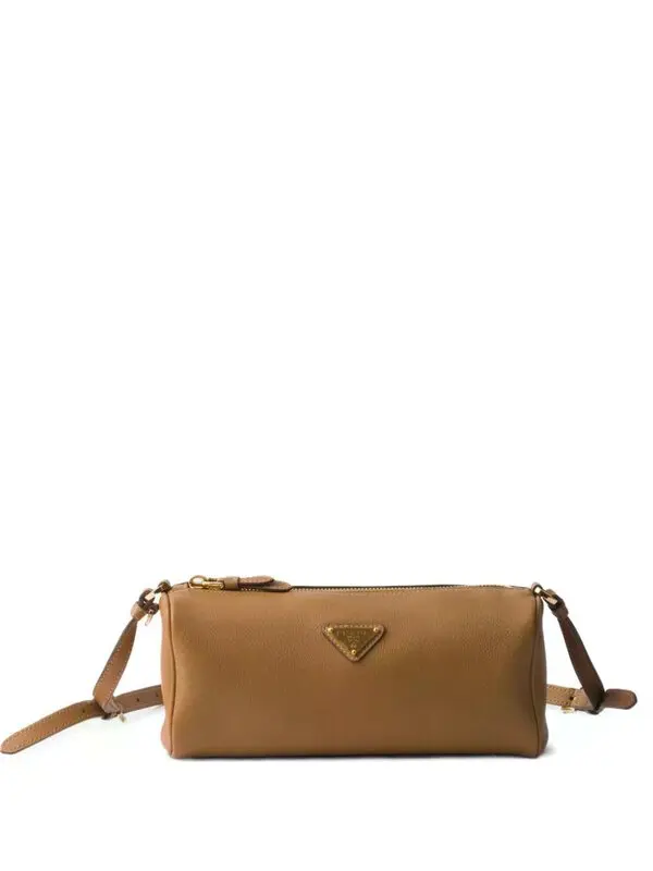 Prada Leather Shoulder Bag - Brown