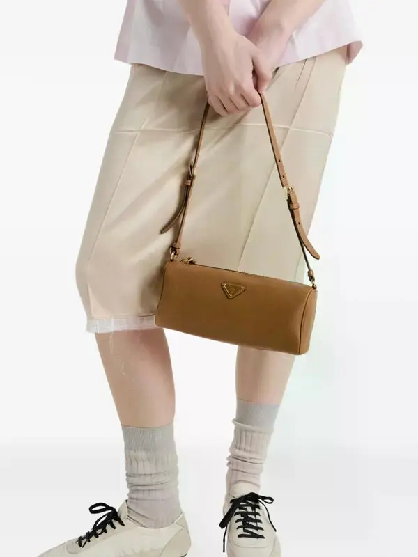 Prada Leather Shoulder Bag - Brown