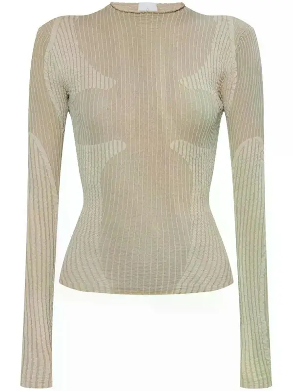 ROA Fine Ribbed Long Sleeve Top
