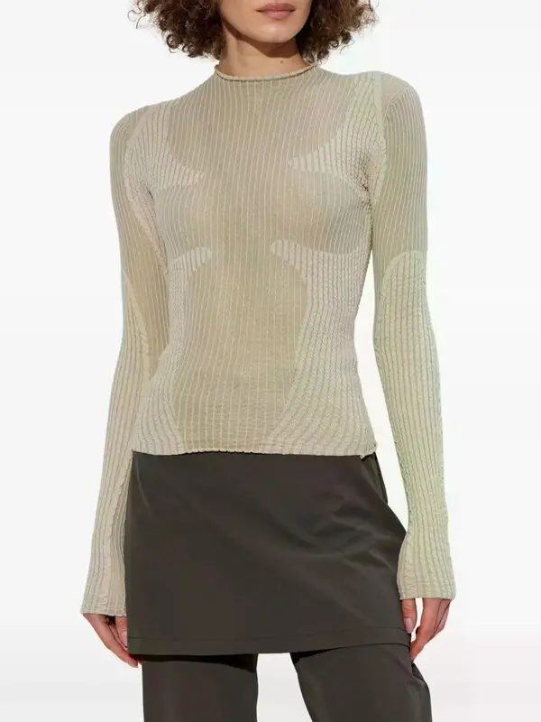 ROA Fine Ribbed Long Sleeve Top