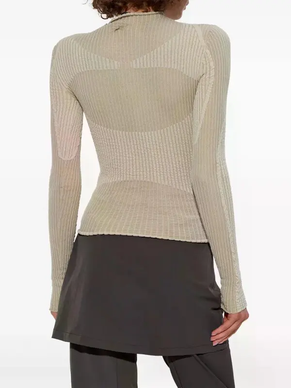 ROA Fine Ribbed Long Sleeve Top