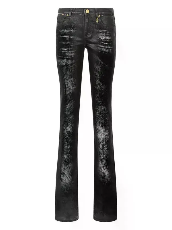 Roberto Cavalli Distressed Flared Jeans