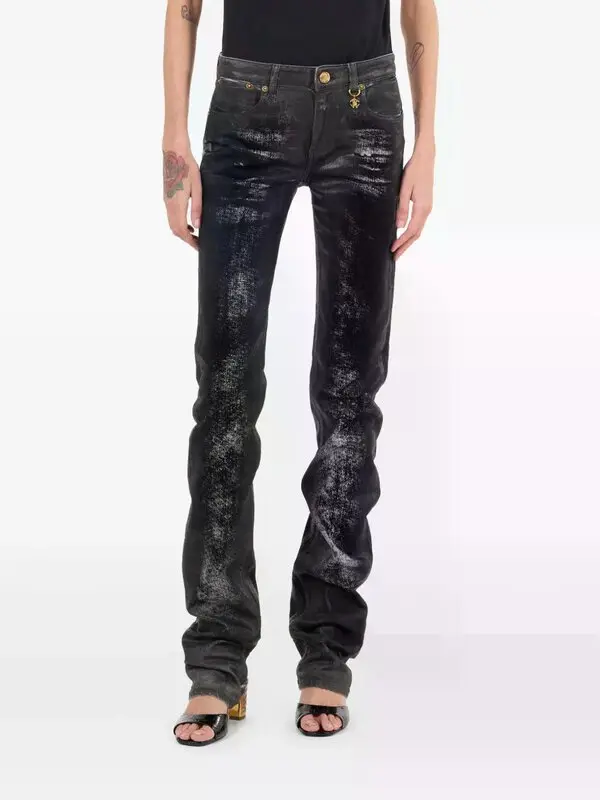 Roberto Cavalli Distressed Flared Jeans