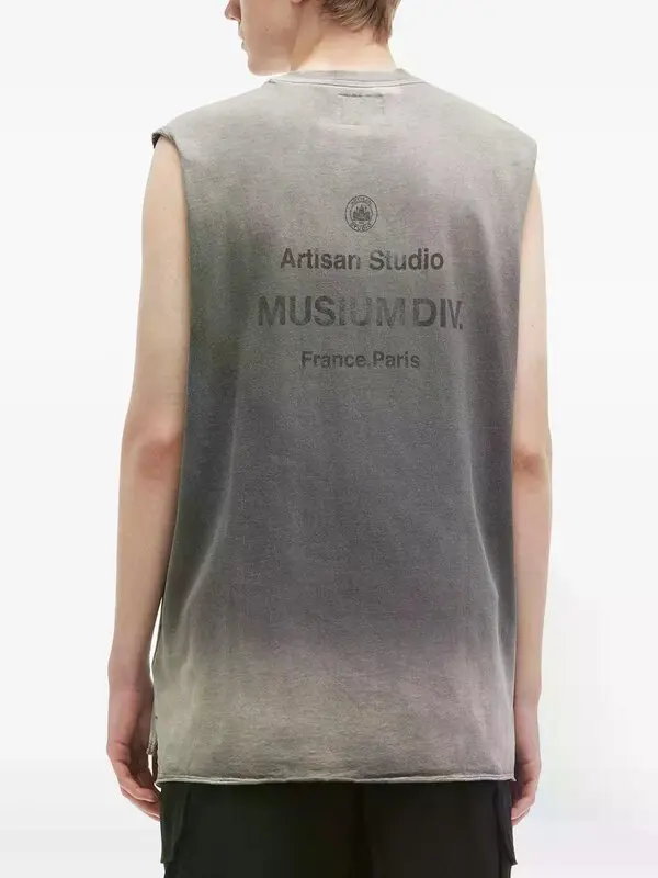MUSIUM DIV. Cotton Crew Neck Tank Top