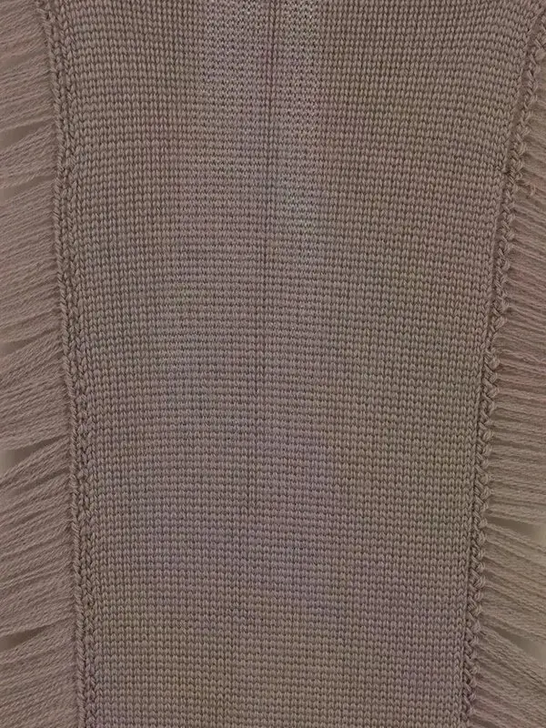 Rick Owens Pillar Fringed Midi Skirt - Neutrals