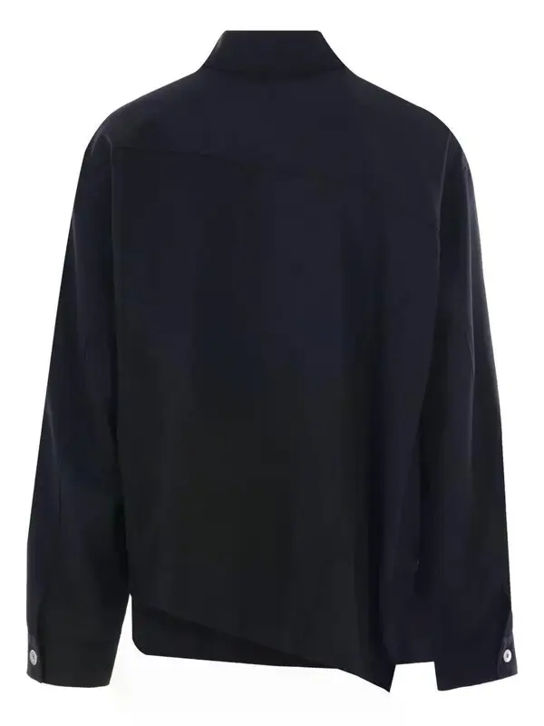 BLACK COMME DES GARÇONS Asymmetric Gabardine Jacket