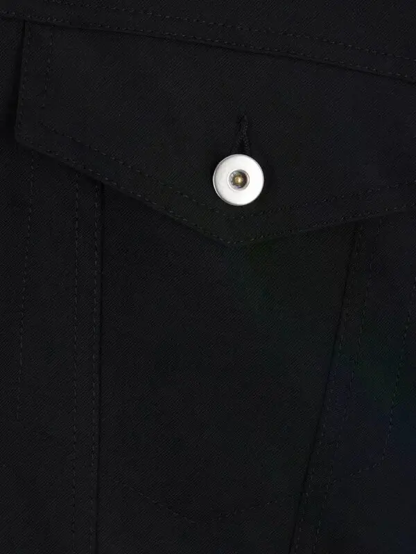 BLACK COMME DES GARÇONS Asymmetric Gabardine Jacket