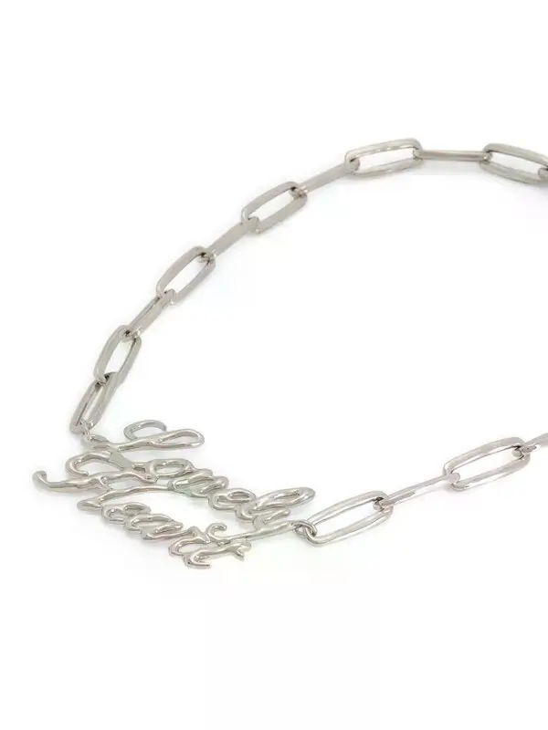 JIL SANDER Slogan-plaque Necklace