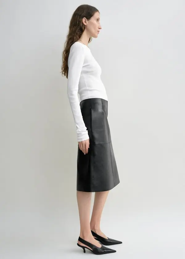 TOTEME Compact Cotton Top - White