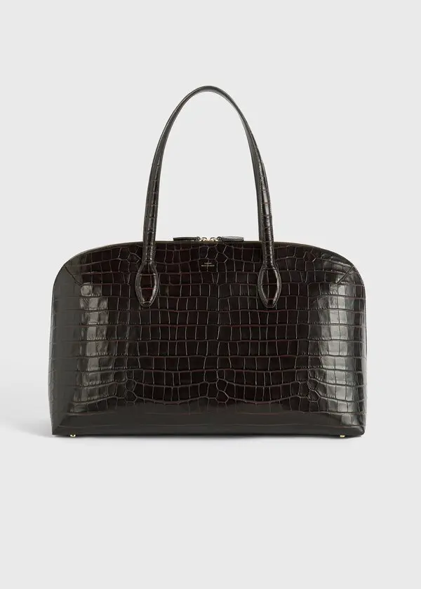 TOTEME Croc-embossed Leather Garderob Tote