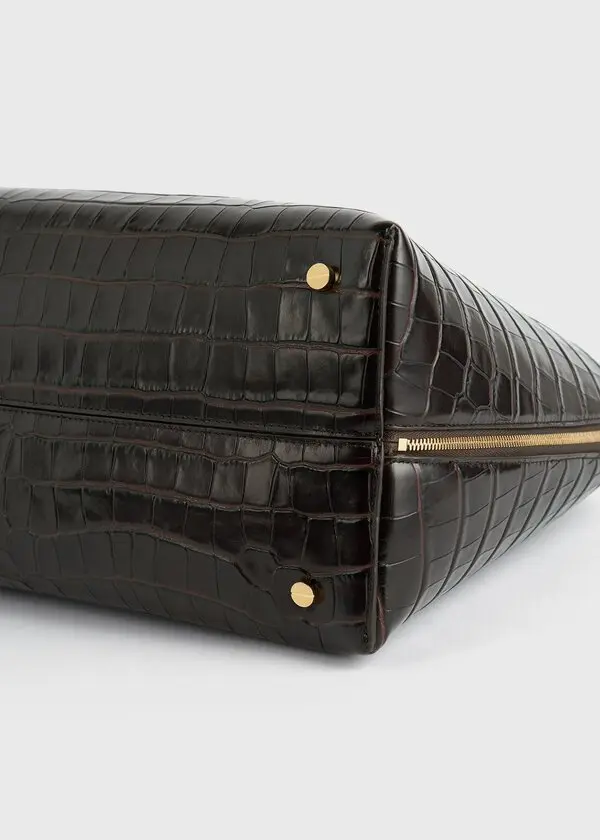 TOTEME Croc-embossed Leather Garderob Tote
