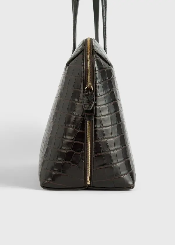 TOTEME Croc-embossed Leather Garderob Tote