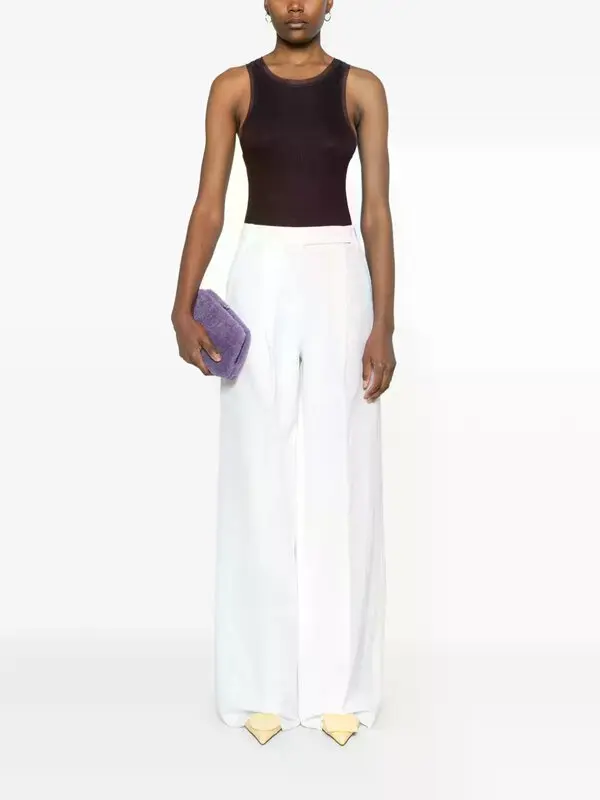 Remain Birger Christensen Mesh-edge Tank Top - Purple