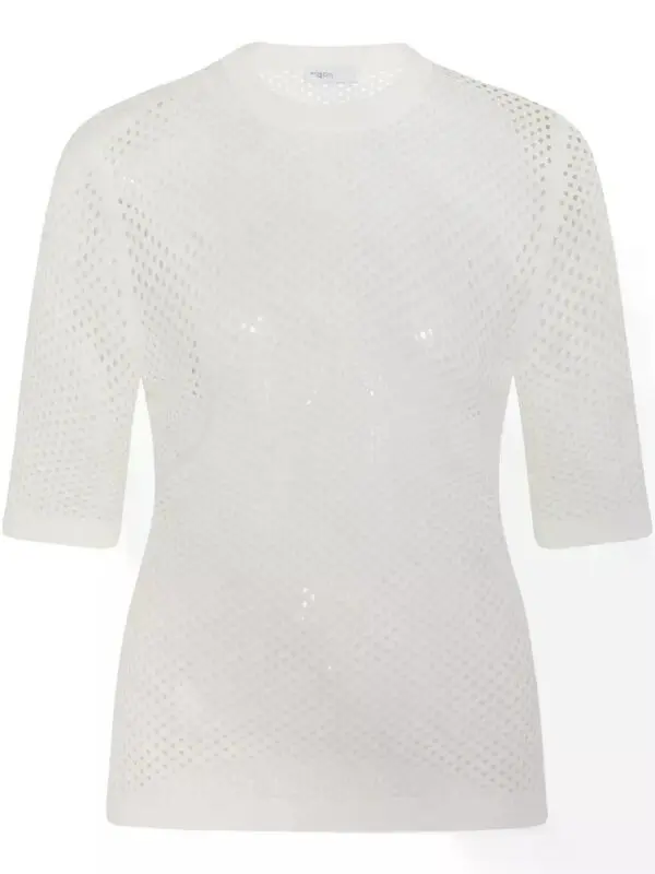 Rosetta Getty Mesh Top - White