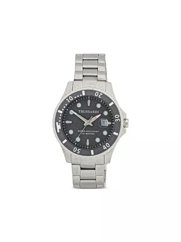 TRUSSARDI 42mm Bracelet Watch - Silver