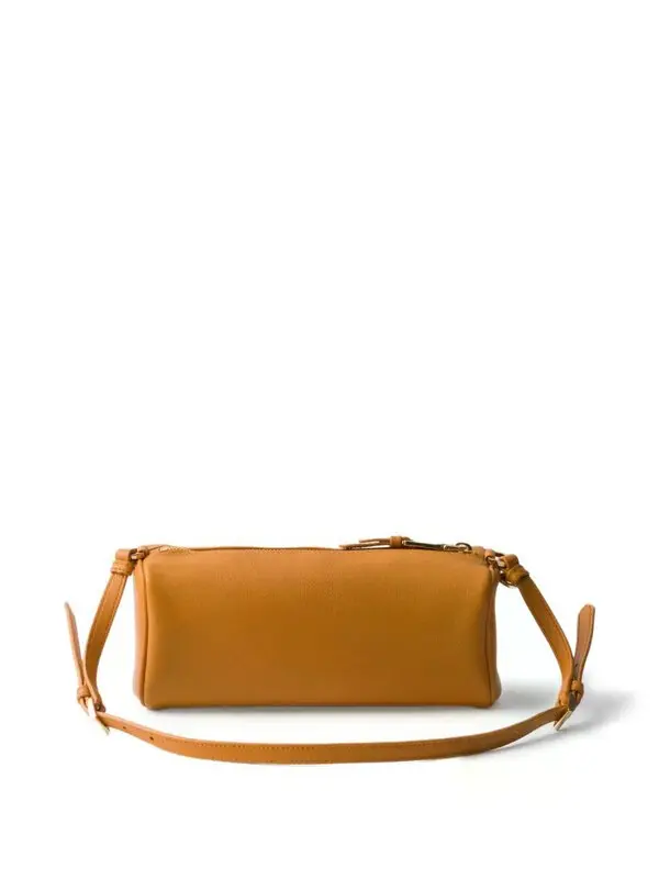 Prada Leather Mini Shoulder Bag - Orange