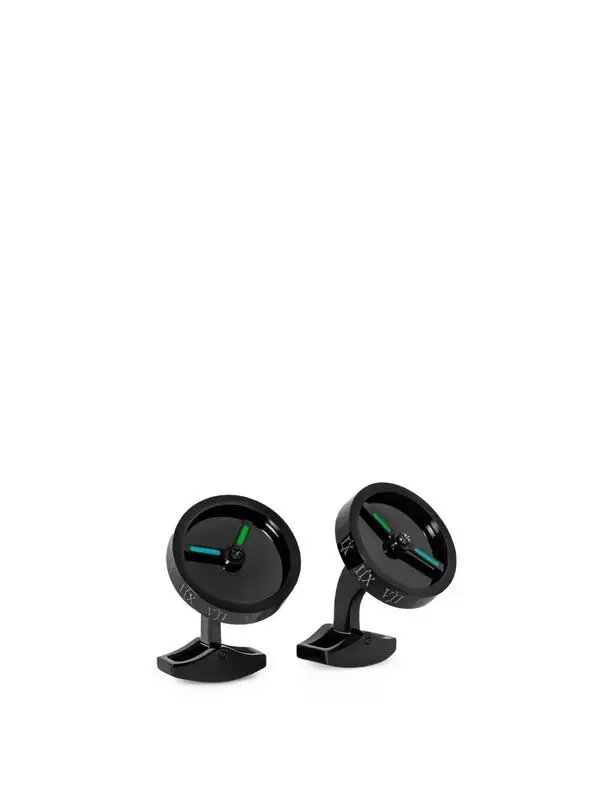 Tateossian Steel Watch Cufflinks - Black