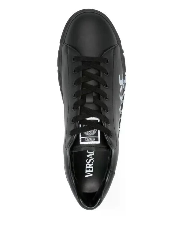 Versace Greca Logo Sneakers - Black