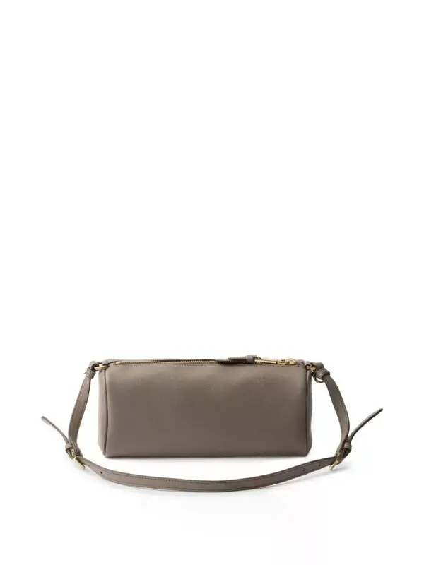 Prada Leather Shoulder Bag - Grey