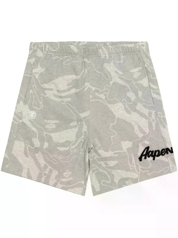 AAPE BY *A BATHING APE Cotton-blend Shorts - Grey