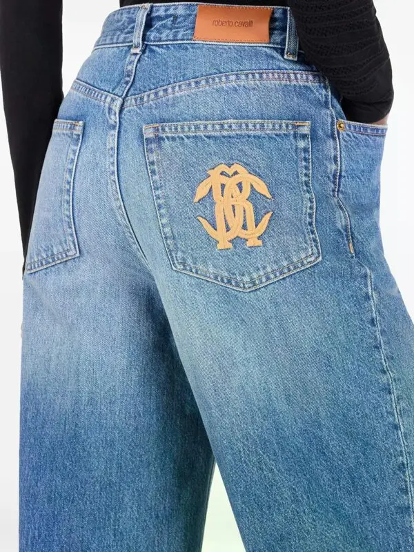 Roberto Cavalli High-waisted Wide-leg Jeans