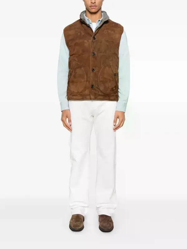 Ralph Lauren Purple Label Suede Gilet